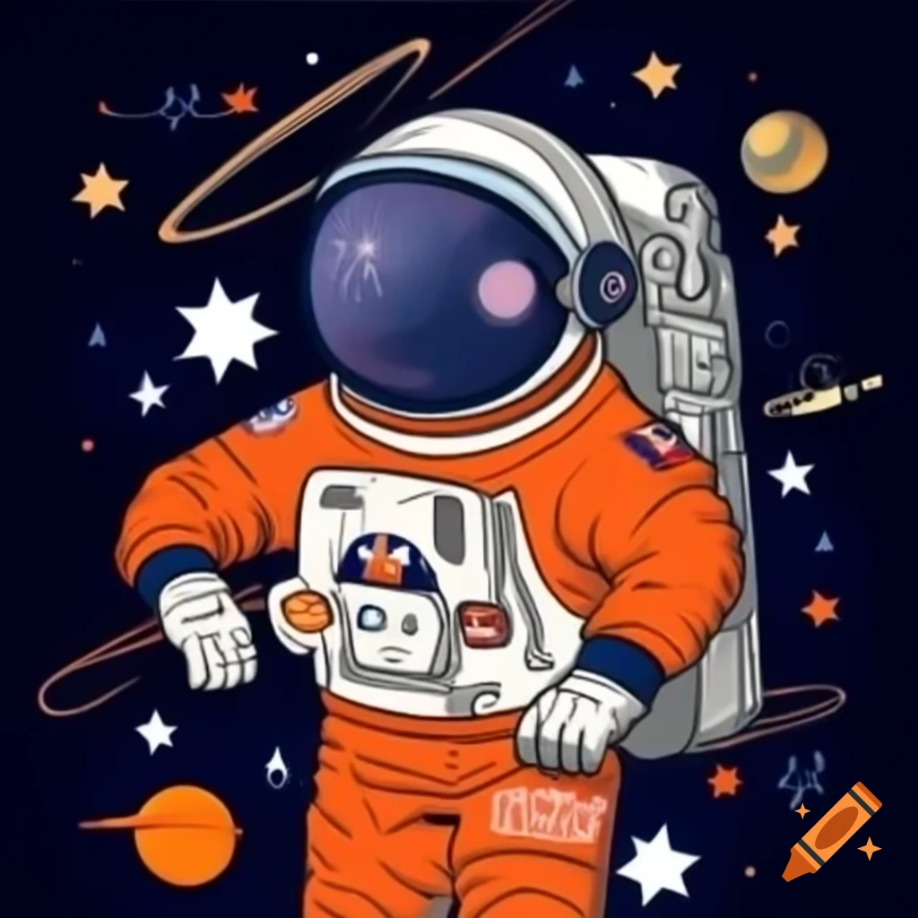 Astronaut in Houston Astros uniform hitting the moon with baseball bat ...