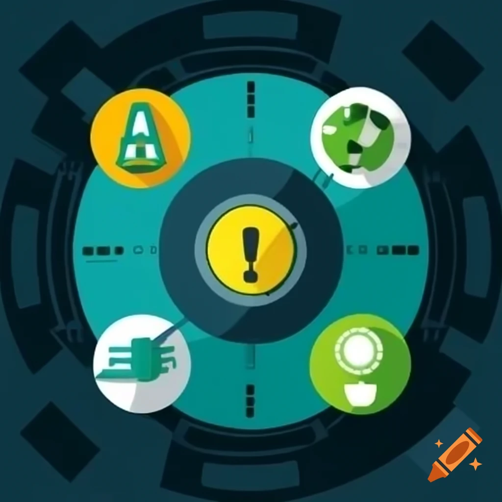 Emergency icon for radiation protection strategy and eco-friendly ...