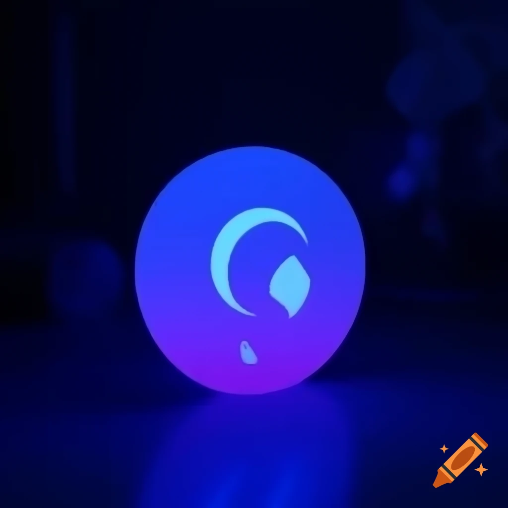 Liyue vision holder from Genshin Impact with gradient blue-purple and ...