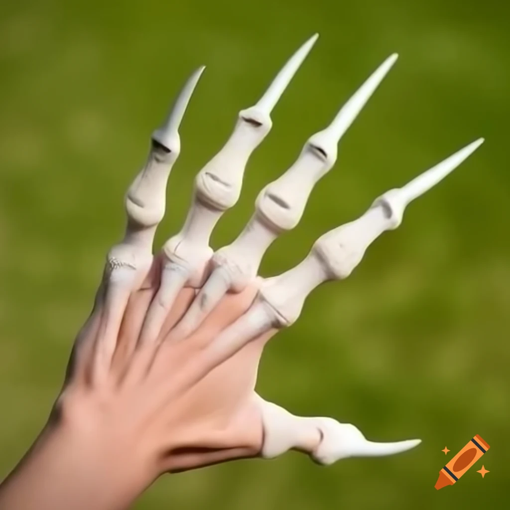 Hybrid creature with long finger claws and furry paw on Craiyon