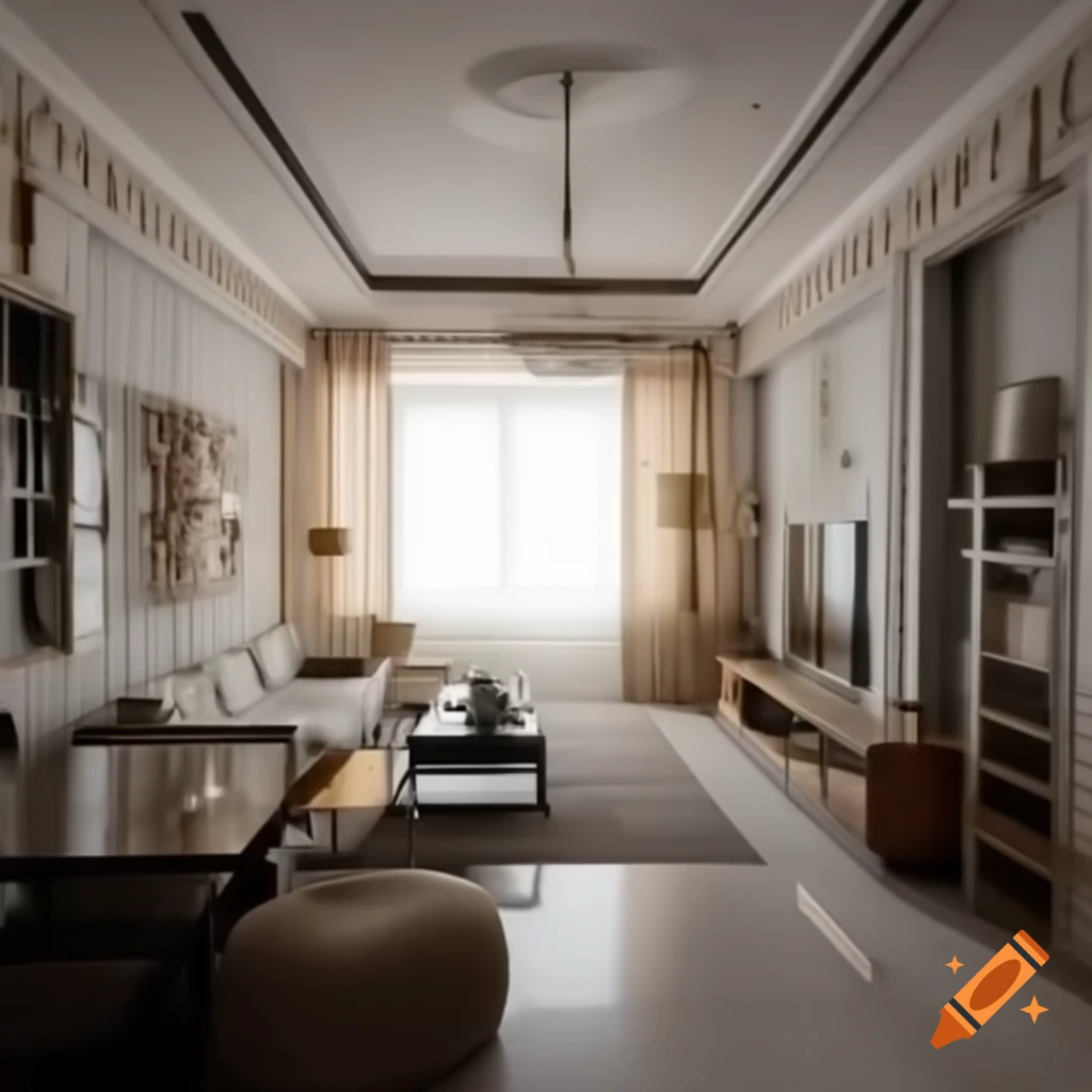 Modern renovated Iranian apartment with bright lighting and elegant ...